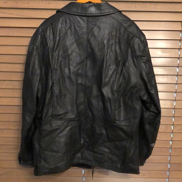 RBM | Jackets & Coats | Rbm Outdoor Collection Large Black Leather Coat ...